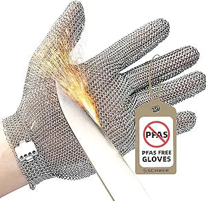 ProGuard-X Highest Level Cut Resistant Stainless Steel Metal Mesh Chai ...