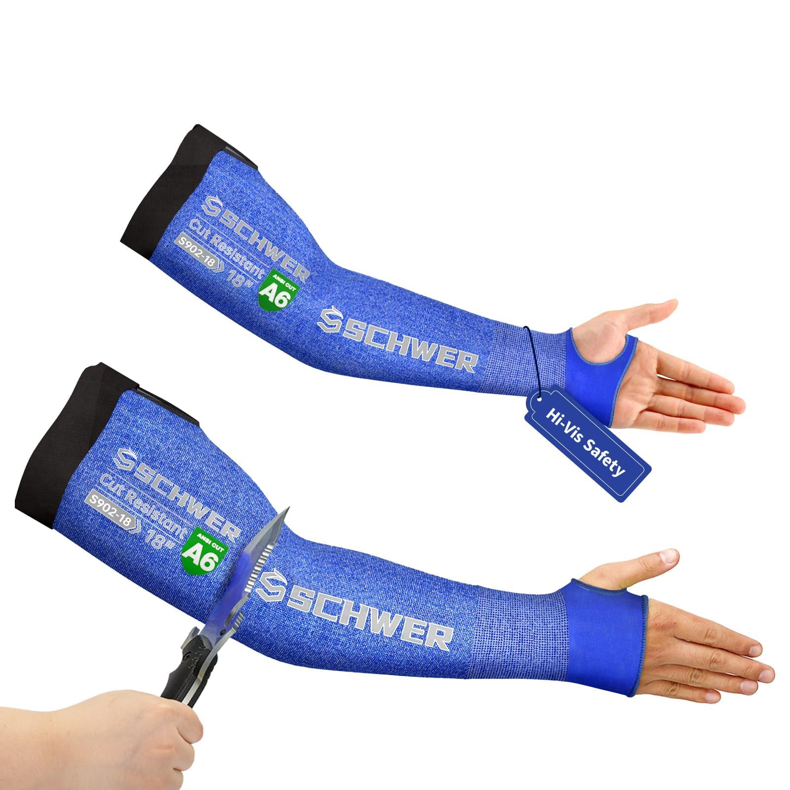AIR-SKIN ANSI A6 Cut Resistant Arm Sleeves S902 – Schwer